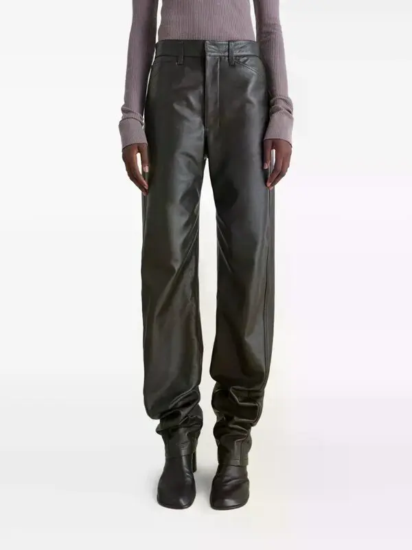 LEMAIRE Twisted Five-pocket Leather Trousers
