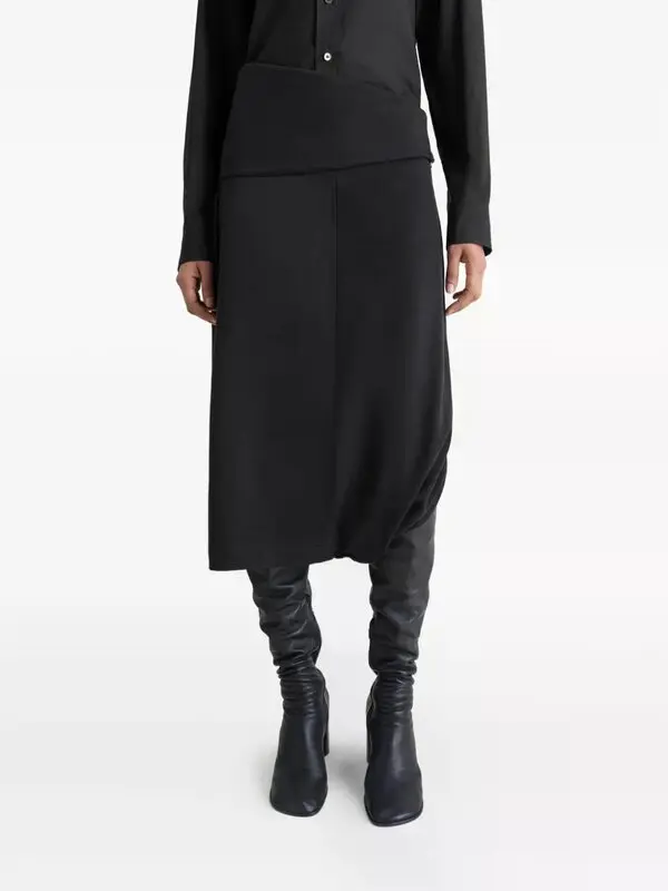 LEMAIRE Twisted-hem Midi Skirt