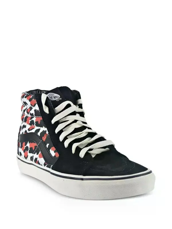 VANS Sk8-hi Leopard-print Sneakers - Black