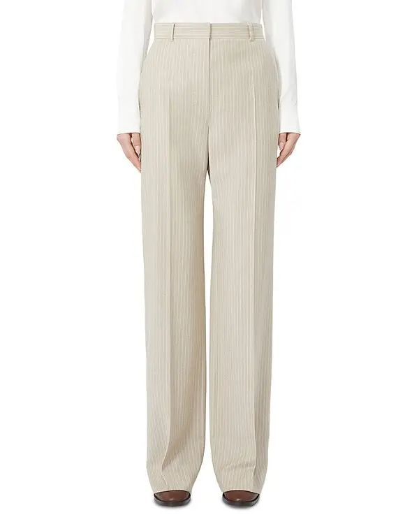 Max Mara Straight Leg Virgin Wool Pants