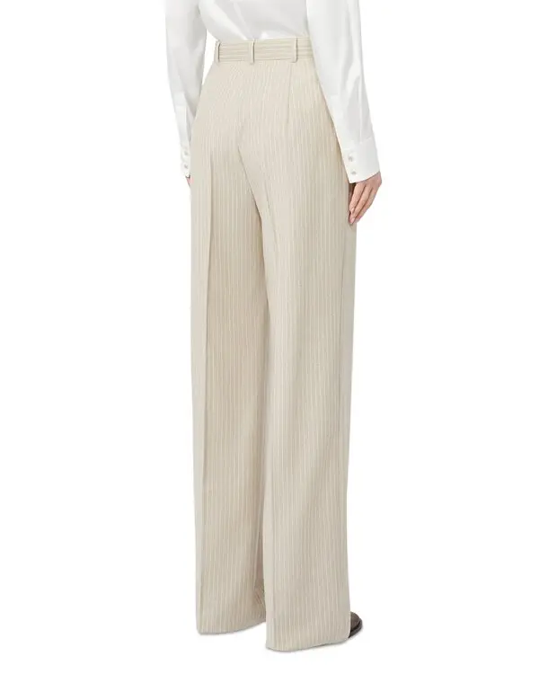 Max Mara Straight Leg Virgin Wool Pants