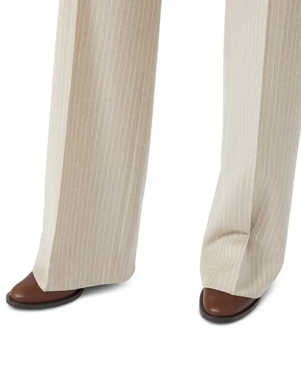 Max Mara Straight Leg Virgin Wool Pants