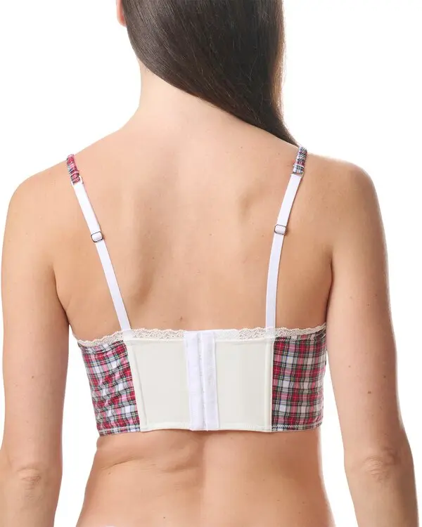 Polo Ralph Lauren Bustier Bra - Winter Berry Tartan