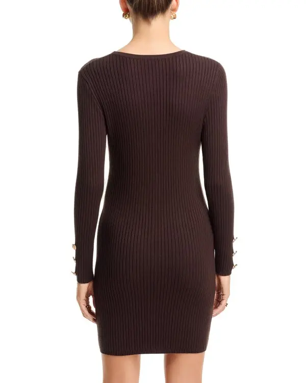Aqua Knit Mini Dress Exclusive - Brown