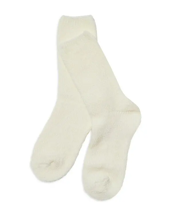 STEMS Fuzzy Crew Socks - Cream