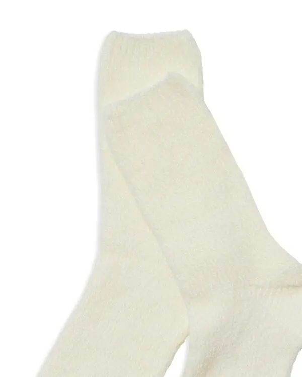 STEMS Fuzzy Crew Socks - Cream