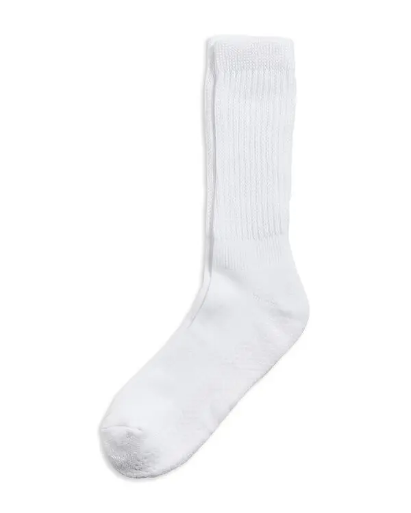 STEMS Scrunch Grip Crew Socks - White