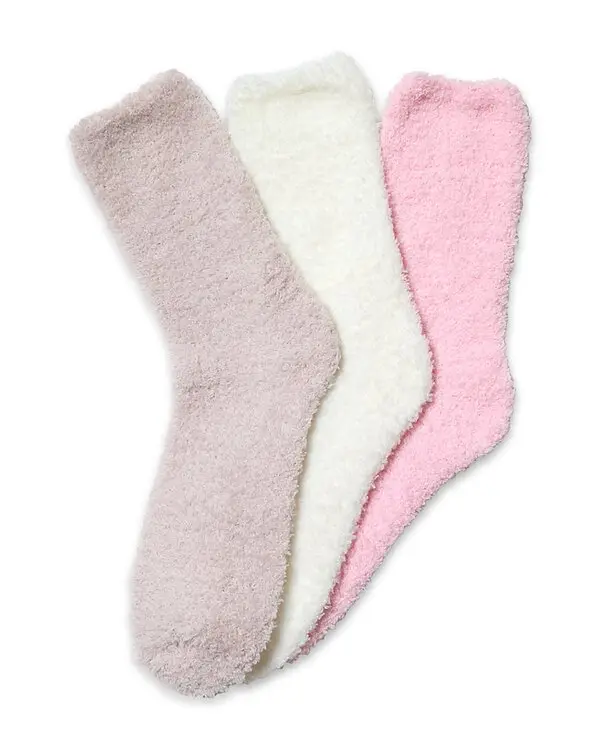 STEMS Plush Cozy Sock Set - Blush/ivory