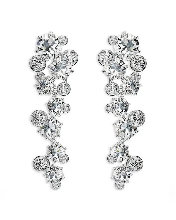 SWAROVSKI Constella Crystal Linear Drop Earrings - Silver