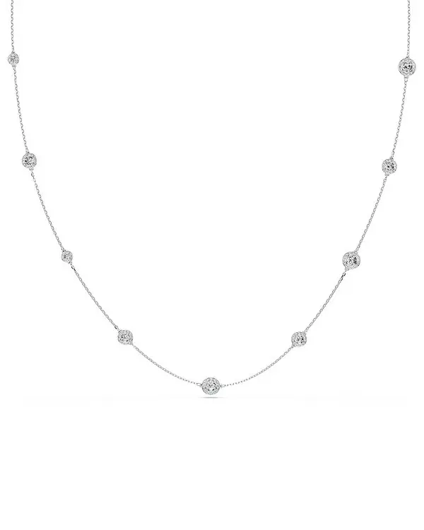 SWAROVSKI Una Crystal Angelic Station Necklace - Silver