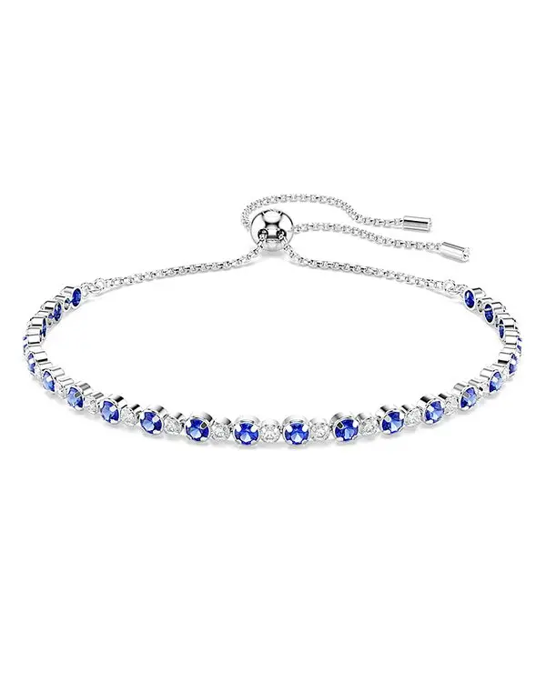SWAROVSKI Matrix Tennis Bracelet - Blue/silver