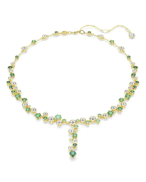 SWAROVSKI Constella Crystal Lariat Necklace - Green/gold