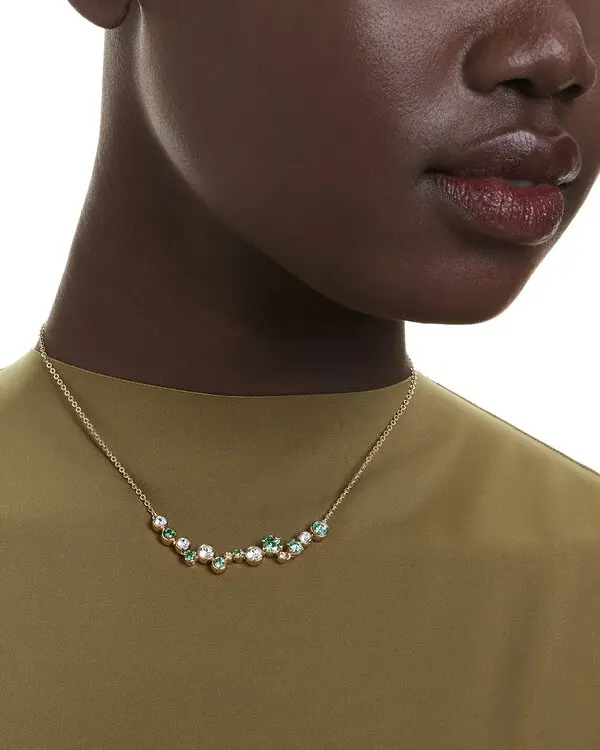 SWAROVSKI Crystal Collar Necklace - Green/gold