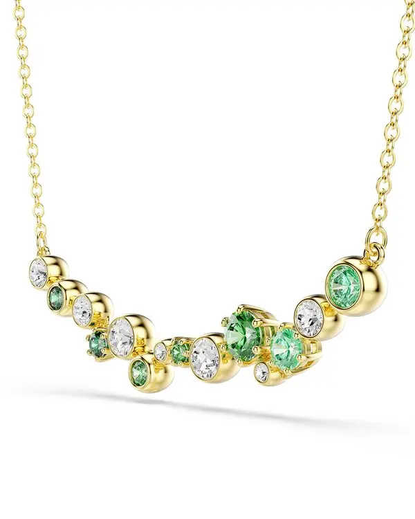 SWAROVSKI Crystal Collar Necklace - Green/gold