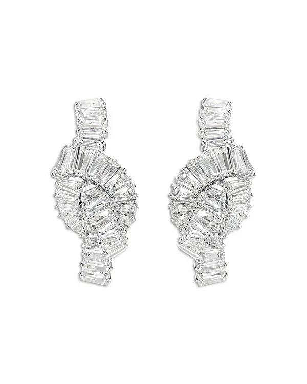 SWAROVSKI Matrix Earrings - Silver