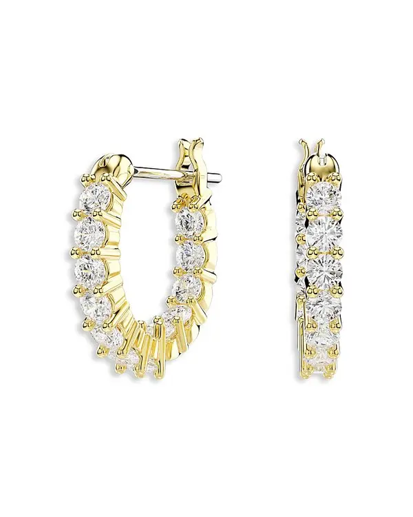 SWAROVSKI Matrix Vittore Inside Out Hoop Earrings - Gold