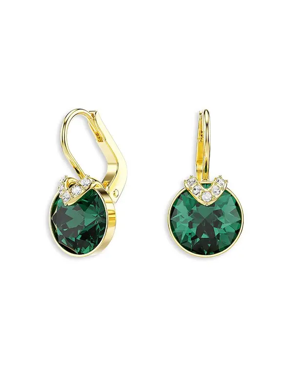 SWAROVSKI Drop Earrings - Green/gold