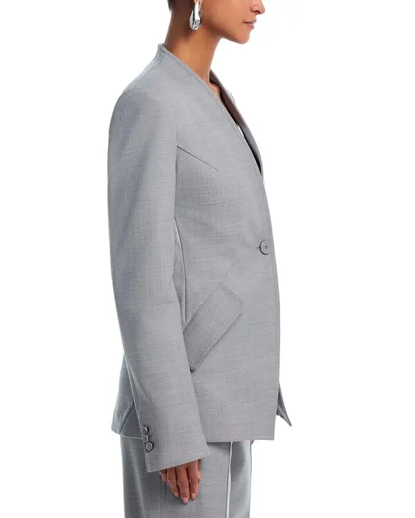 Helmut Lang Apex Sculpted Single Button Blazer