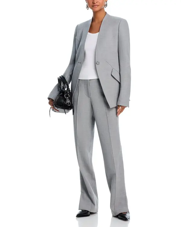 Helmut Lang Apex Sculpted Single Button Blazer