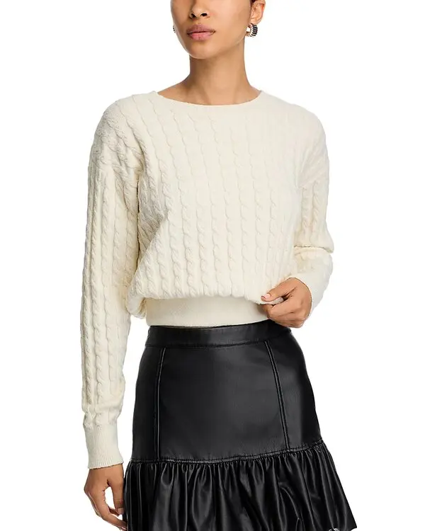 Steve Madden Minna Cable Knit Sweater