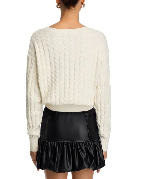 Steve Madden Minna Cable Knit Sweater