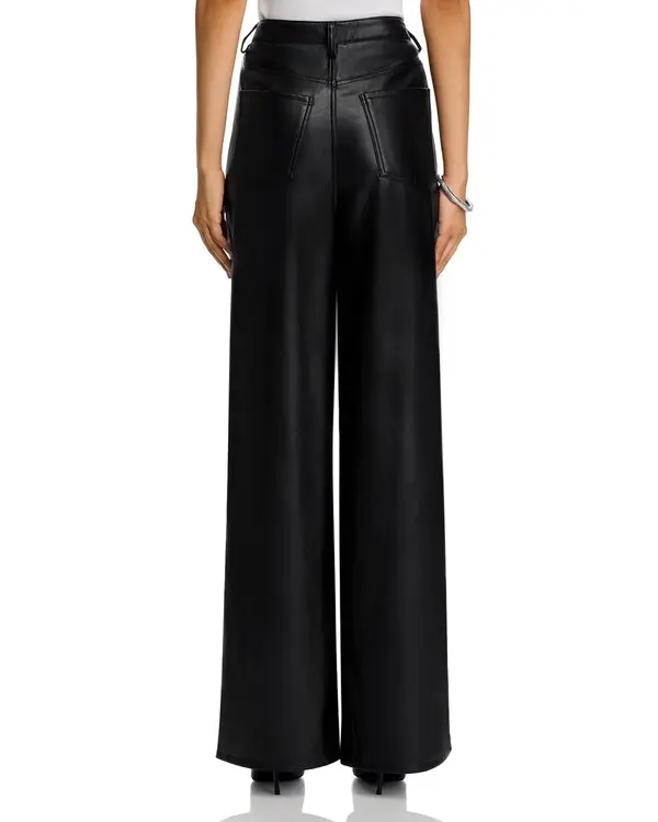 Steve Madden Geraldine Faux Leather Bootcut Pants