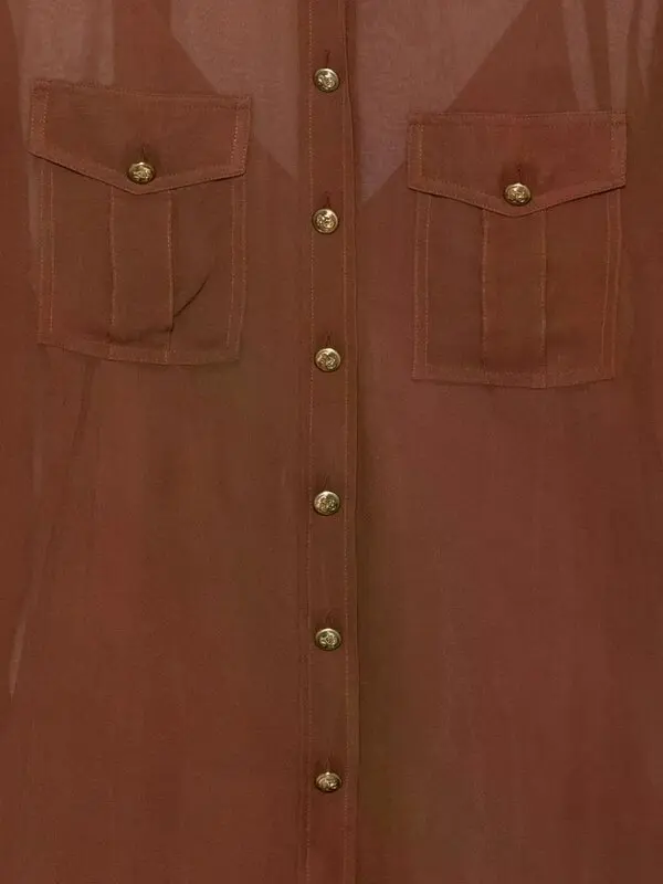 Zimmermann Button-detailed Pocket Shirt