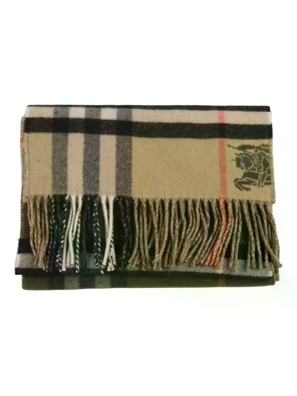Burberry Check Scarf - Green
