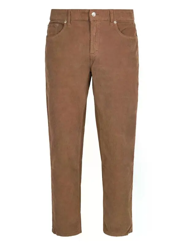 DEPARTMENT 5 Logo-patch Corduroy Trousers - Brown