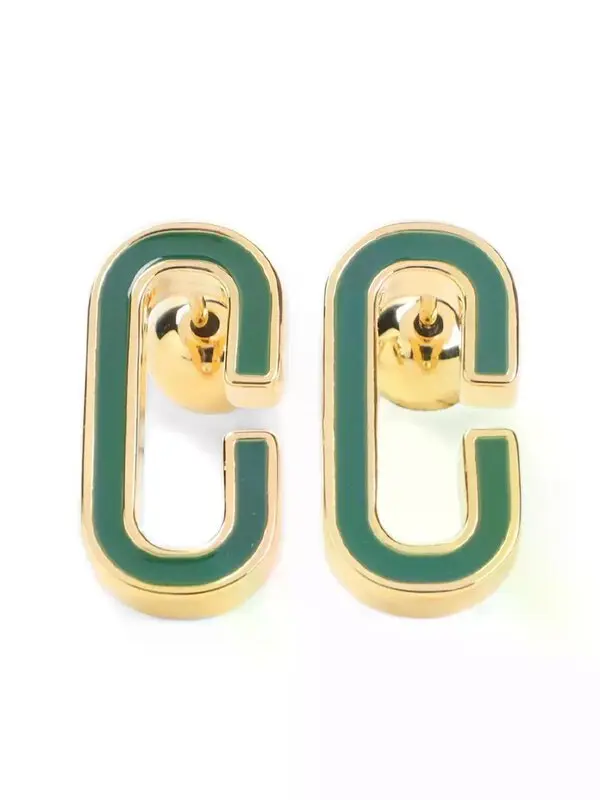 Casablanca C-shaped Drop Earrings - Gold