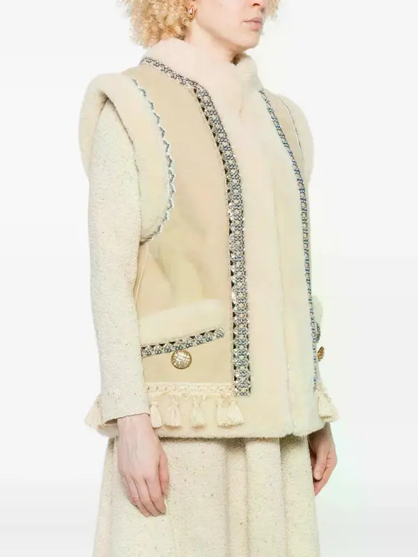 Valentino Garavani Tassel-embellished Waistcoat - Neutrals