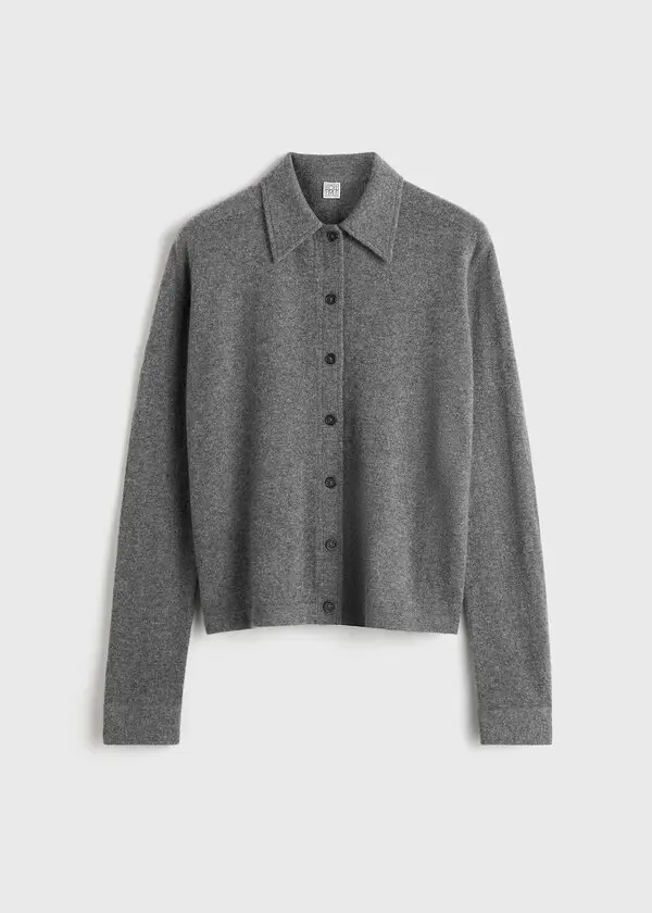 TOTEME Raglan-sleeve Cashmere Cardigan - Grey