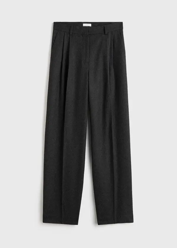 TOTEME Double-pleat Flannel Trousers