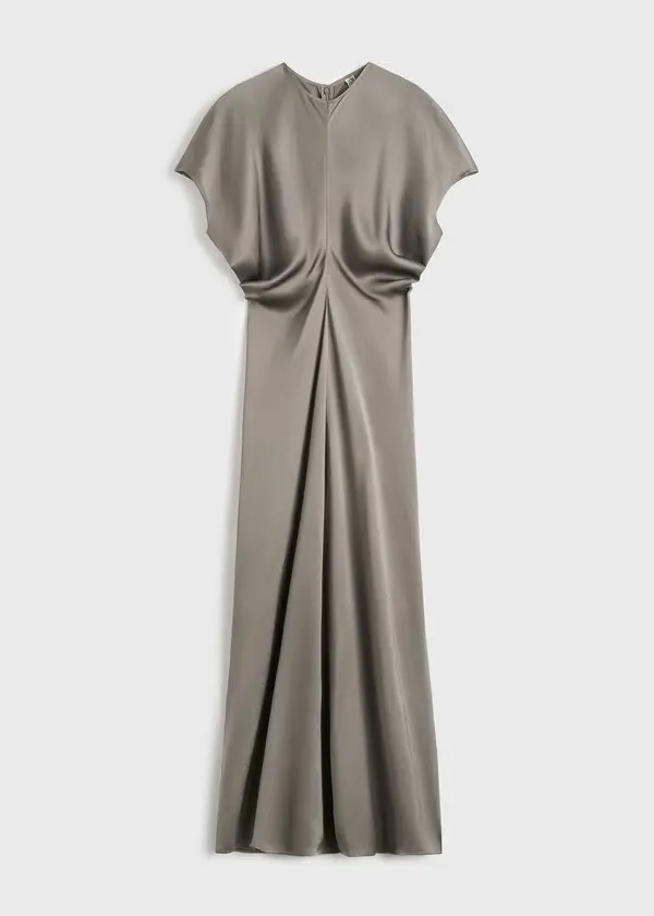 TOTEME Slouch Waist Maxi Dress - Brown
