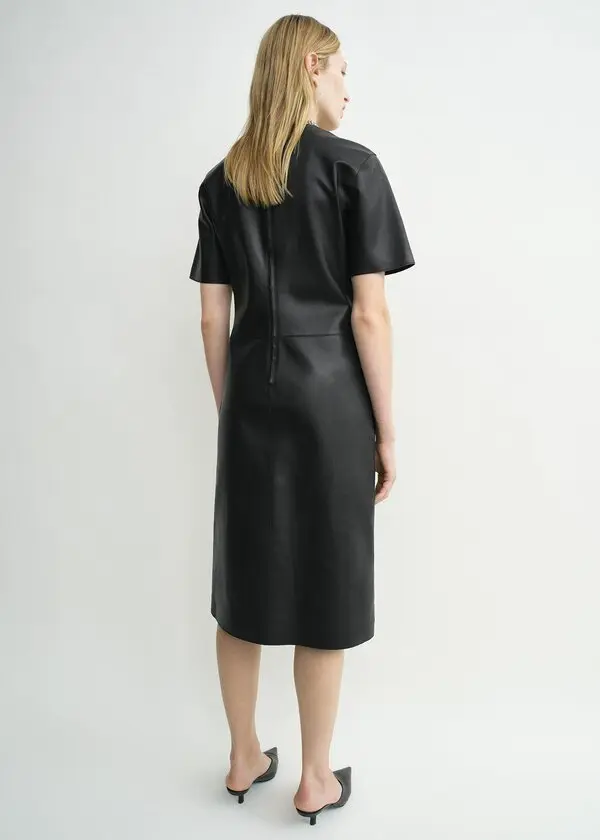 TOTEME Leather T-shirt Dress