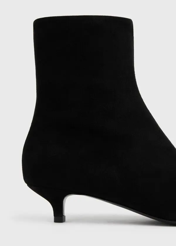 TOTEME Slim Suede Ankle Boots