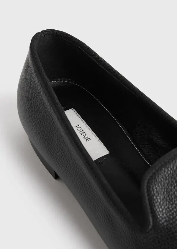 TOTEME Grained-leather Loafers