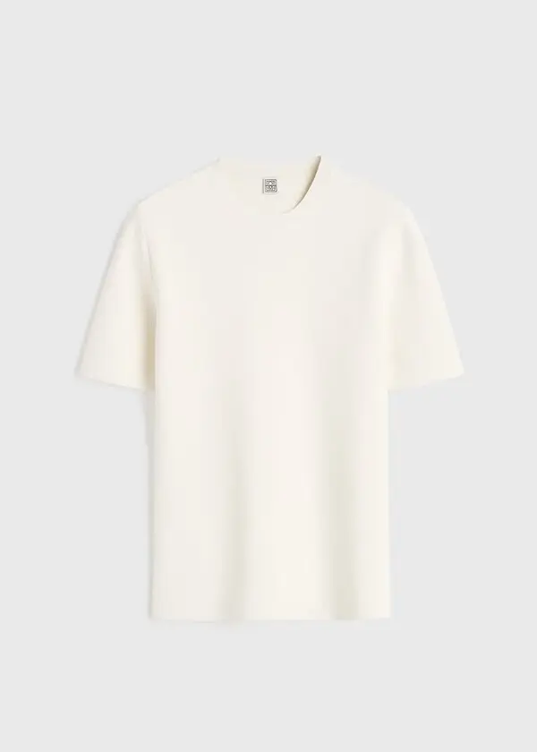 TOTEME Compact Knit Tee - Optic White