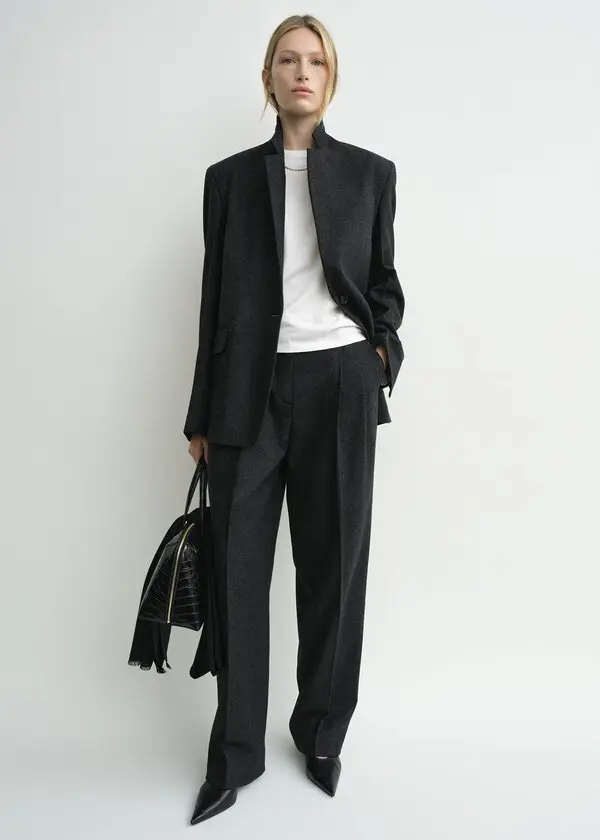 TOTEME Oversized Single-button Blazer - Grey