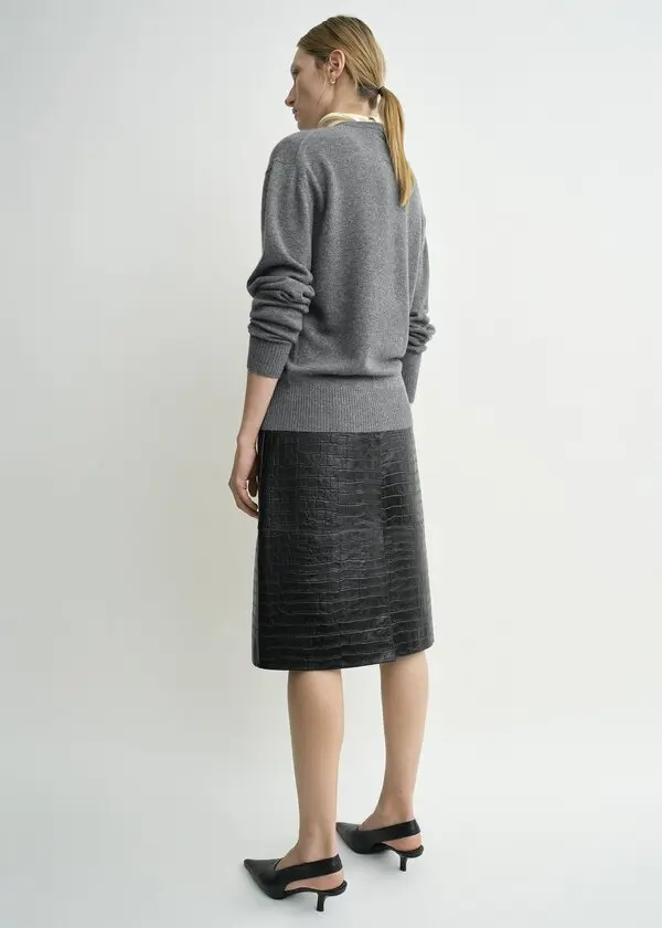 TOTEME Classic Cashmere Crew Knit - Grey