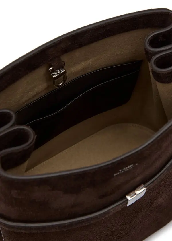 TOTÊME - Belted Suede Bucket Bag
