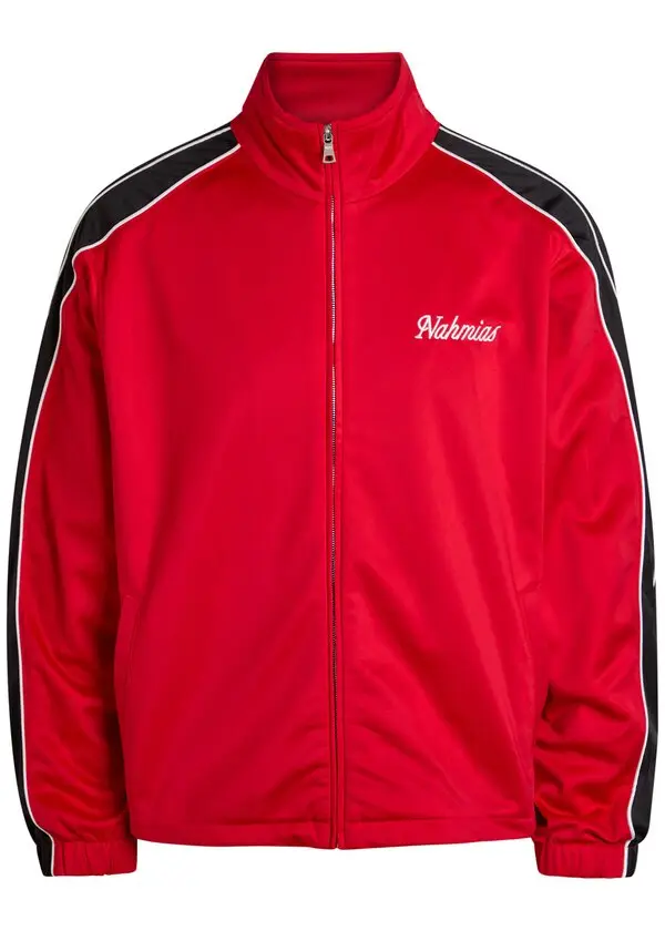 NAHMIAS Logo-embroidered Jersey Track Jacket - Red