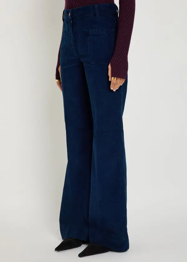 Victoria Beckham Alina Flared-leg Corduroy Jeans