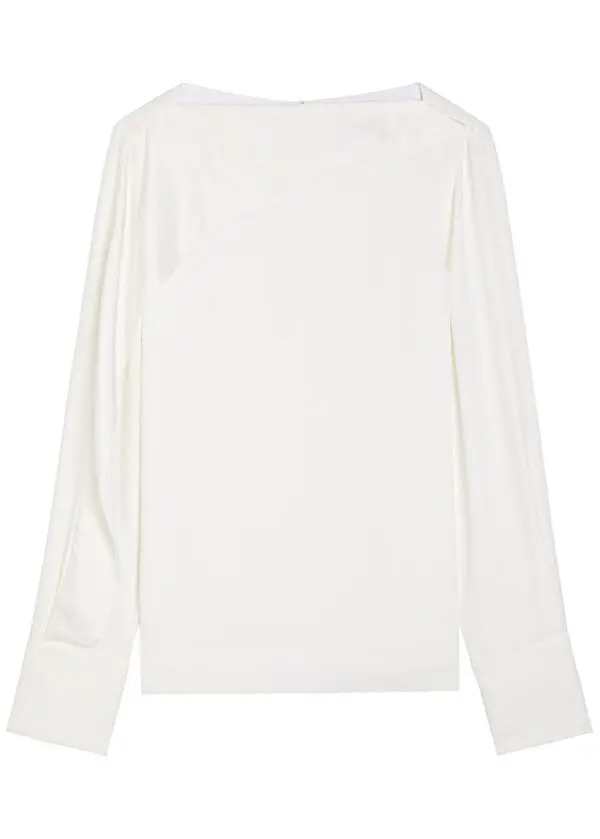 Erdem Draped Crepe Top