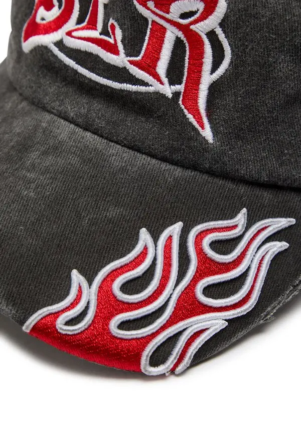 NAHMIAS Flame Embroidered Trucker Hat