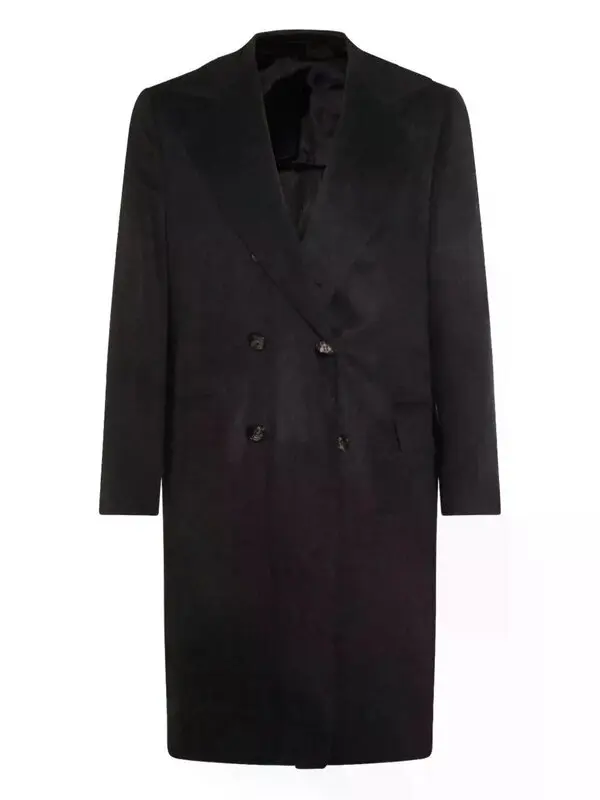 Kiton Cashmere Double-breasted Coat