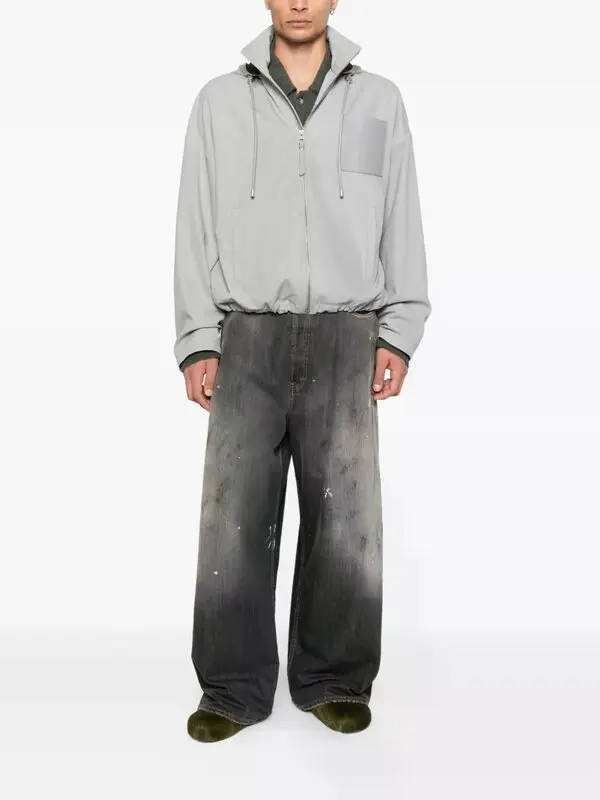 Loewe Hooded Cotton Jacket - Grey