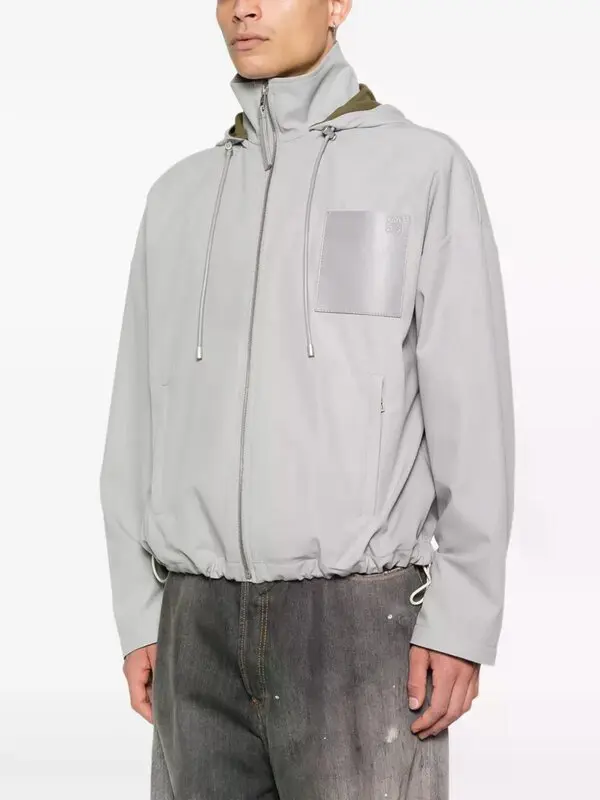 Loewe Hooded Cotton Jacket - Grey