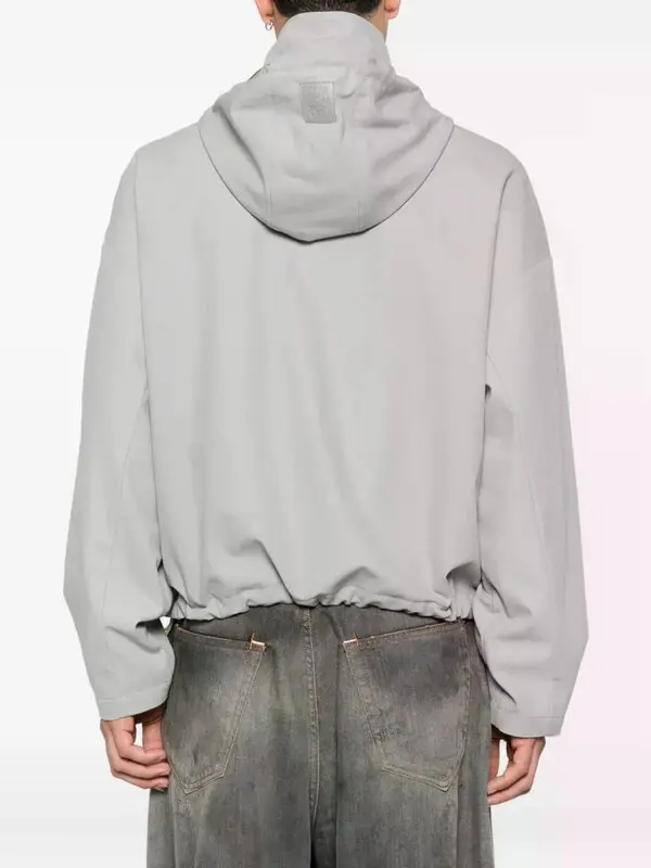 Loewe Hooded Cotton Jacket - Grey