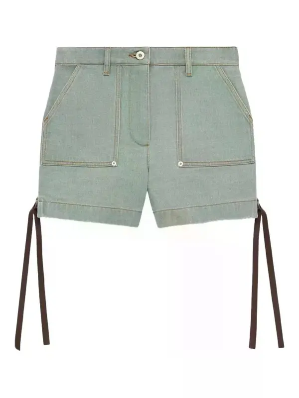 Loewe Side-tie Pocket Shorts - Green